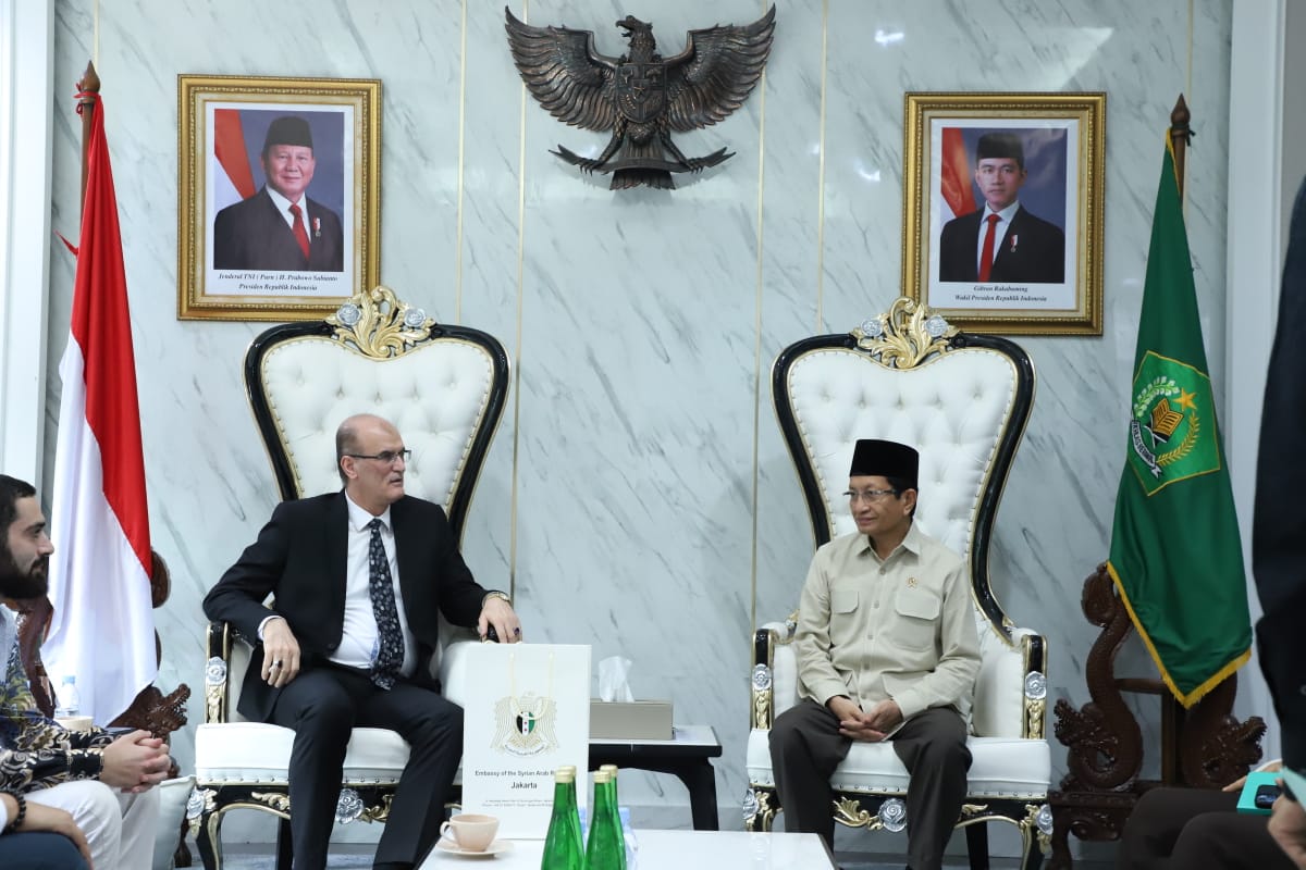 Temui Menag, Suriah Mau Belajar Pancasila dan Islam Moderat ke Indonesia